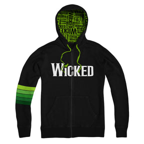 Wicked Unisex Stripe Logo Zip Hoodie – Wicked the Musical Store